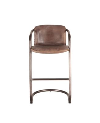 Chiavari Distressed Leather Bar Chairs, Set of 2 - Macy's