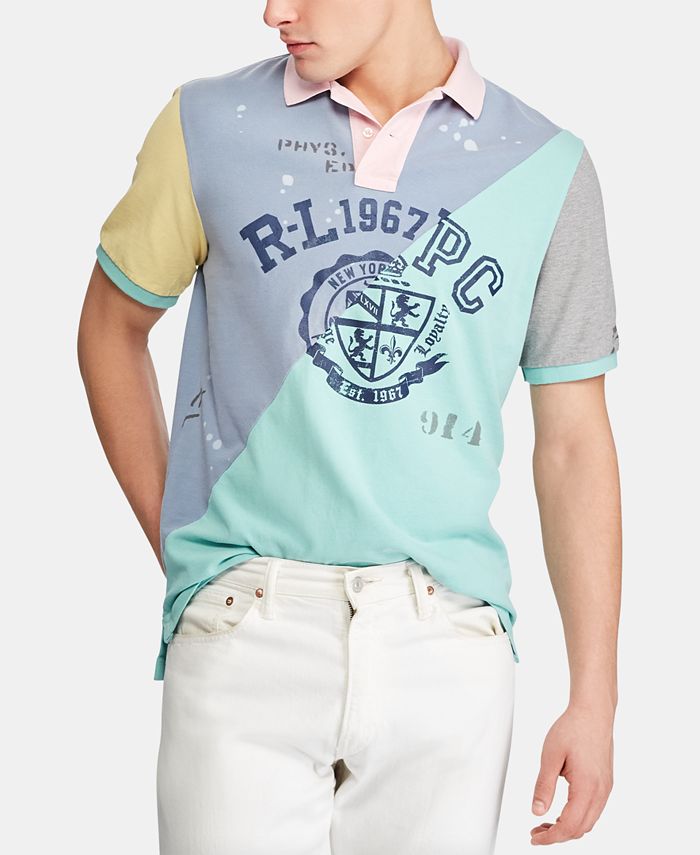 Polo Ralph Lauren Men's Classic Fit Mesh Graphic Polo - Macy's