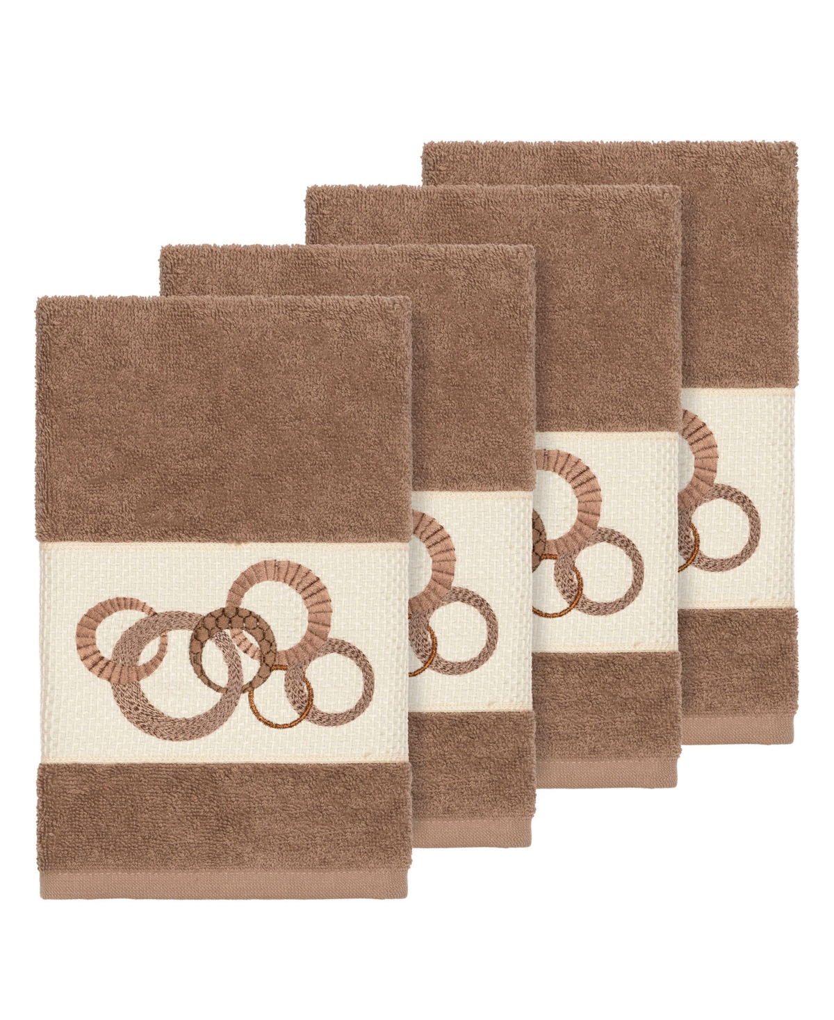 Click here for Linum Home Turkish Cotton Annabelle 4-Pc. Embellis... prices