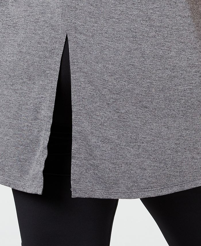 Ideology Plus Size Weekend Graphic Split-Back T-Shirt, Created for Macy ...