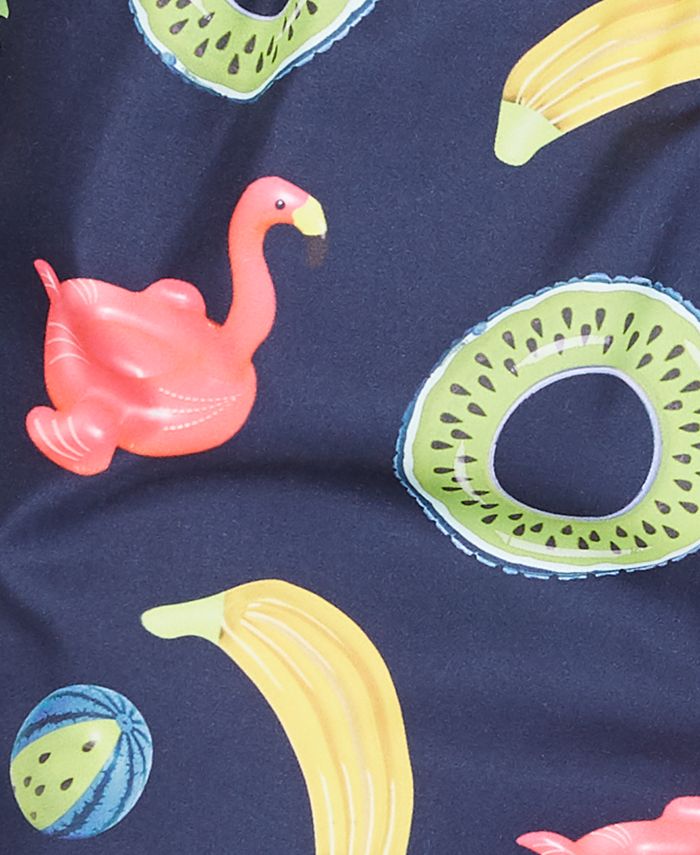 Trunks Surf & Swim Co. Men's Pool Float-Print 6" Swim Trunks - Macy's