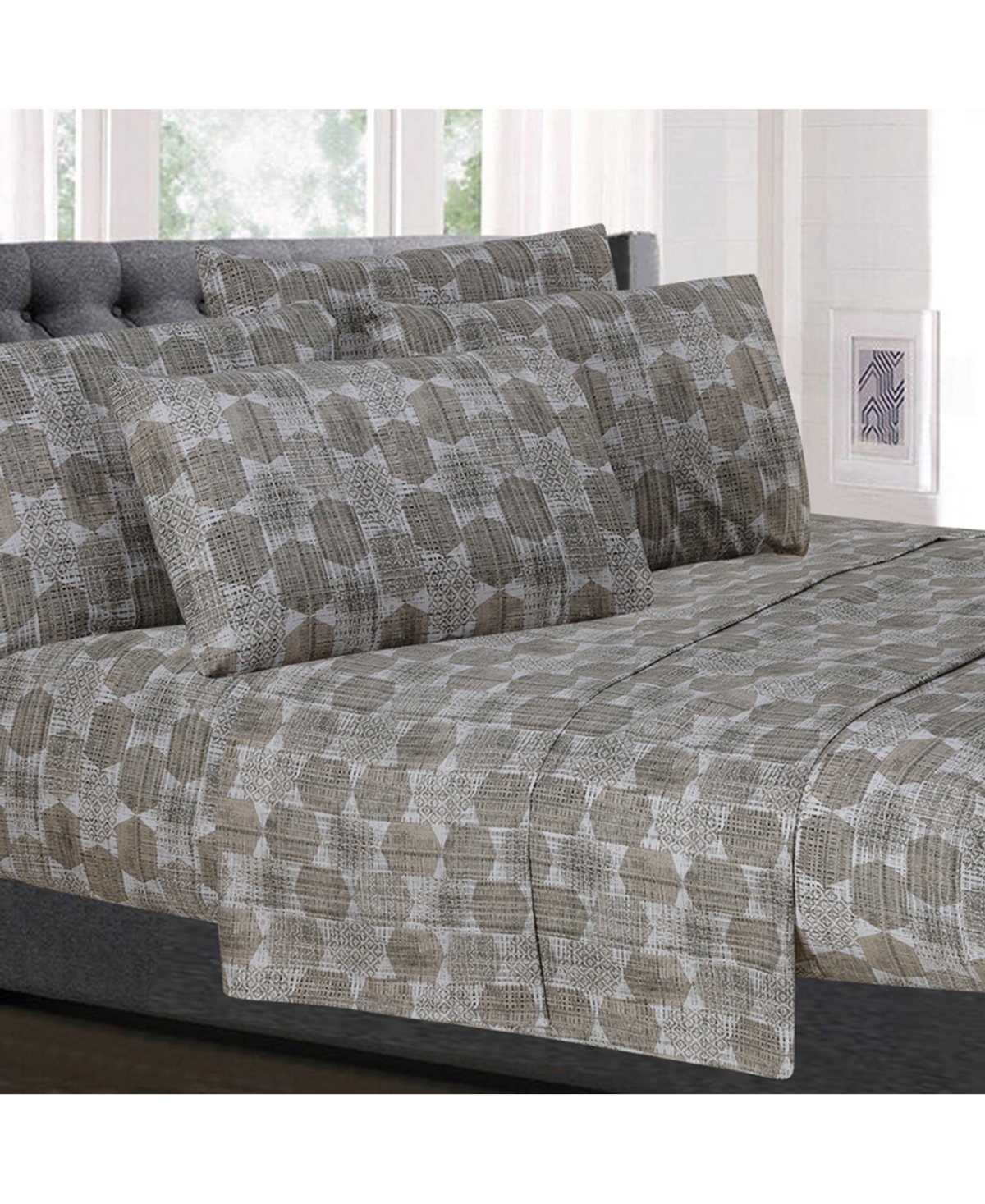 Click here for Sweet Home Collection Printed 6-Pc. Sheet Set  Que... prices