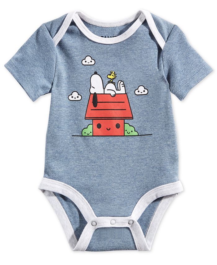 Peanuts Collection Baby Boys Snoopy Graphic Bodysuit - Macy's