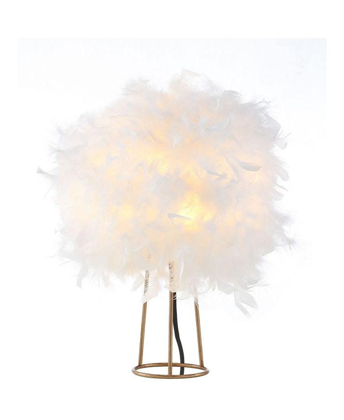 Jonathan Y Stork 16" Feather LED Table Lamp - Macy's
