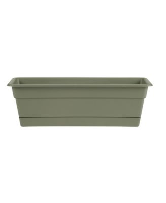 Bloem Dura Cotta 30" Window Box Planter with Tray - Macy's