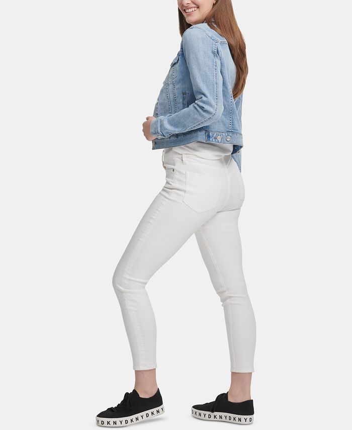 DKNY Laced-Side Denim Jacket - Macy's