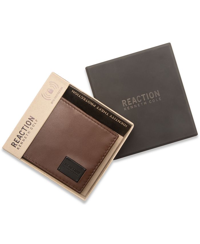 Kenneth Cole Men's Extra-Capacity Slimfold Leather Wallet - Macy's