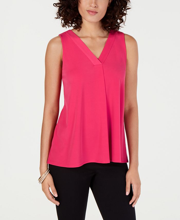 Alfani Petite V-Neck Tank Top, Created for Macy's - Macy's
