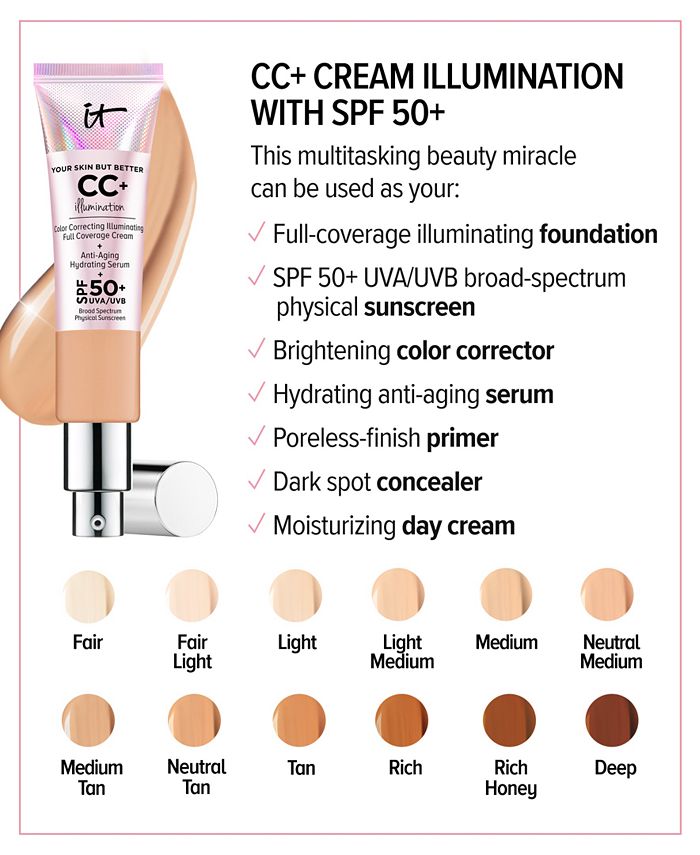IT Cosmetics CC+ Cream Illumination with SPF 50+ - Macy's