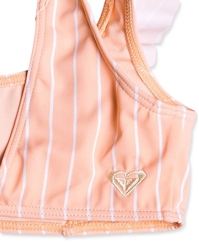 Roxy Big Girls 2-Pc. Ruffle-Trim Bikini - Macy's