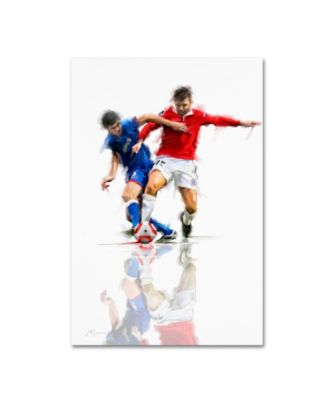 The Macneil Studio 'Football Players' Canvas Art - 12" x 19" - Macy's