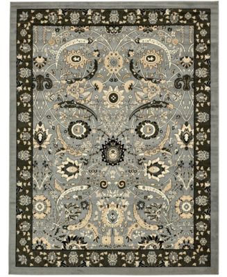 Bridgeport Home Aelmoor Ael1 Light Gray 9' x 12' Area Rug - Macy's