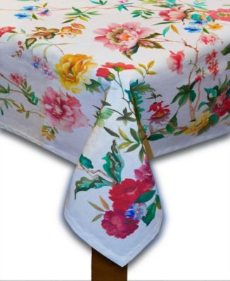 Coventry Cotton and Polyester Tablecloth - Macy's