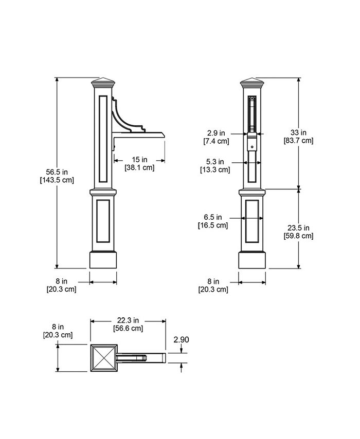 Mayne Woodhaven Address Sign Post - Macy's
