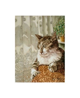 Jan Benz 'Little Miss Muffitt' Canvas Art - 24" x 32" - Macy's