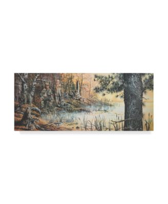 D. Rusty Rust 'Hunters Blind' Canvas Art - 20" x 47" - Macy's
