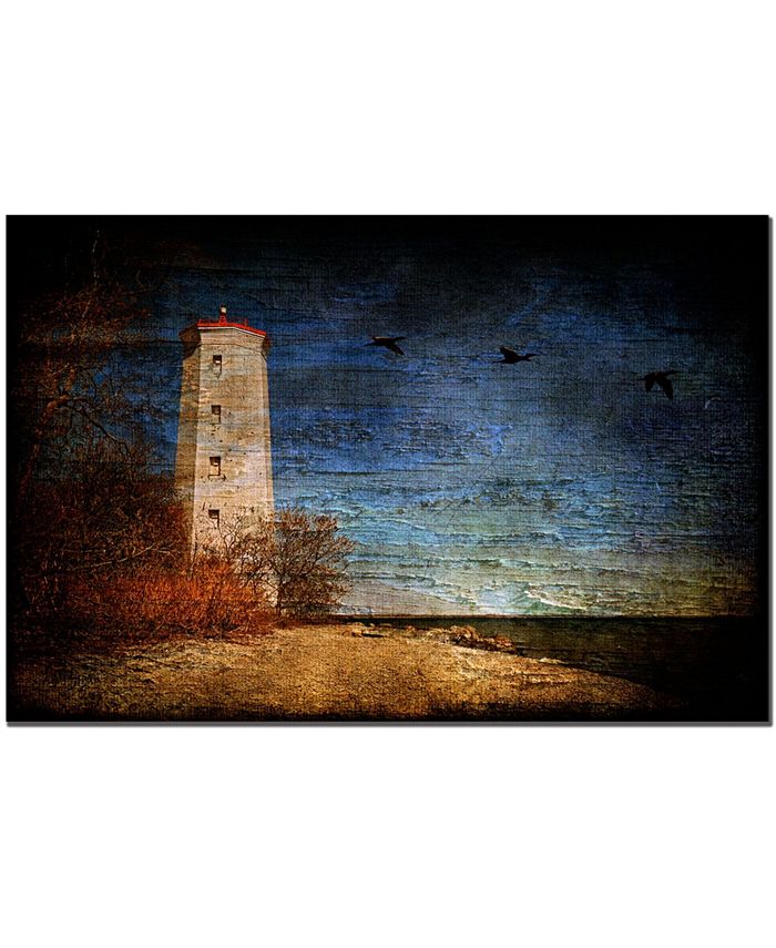 Trademark Global Presqu'ile Lighthouse by Lois Bryan Canvas Art - 24" x ...