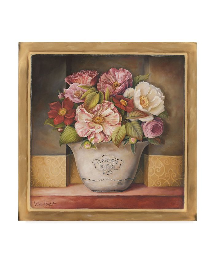 Trademark Global Lisa Audit 'Garden Roses' Canvas Art - 14" x 14" - Macy's