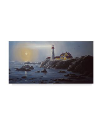 D. Rusty Rust 'Lighthouse' Canvas Art - 10" x 19" - Macy's