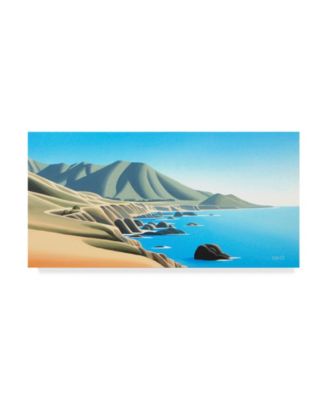 Ron Parker 'California Coast' Canvas Art - 12" x 24" - Macy's