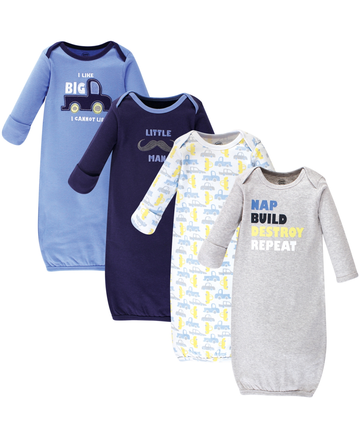 Click here for Luvable Friends Baby Boys Four Pack of Interlock F... prices