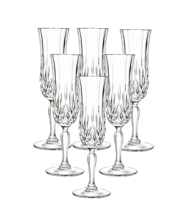 Lorren Home Trends RCR Opera Crystal Champagne set of 6 - Macy's