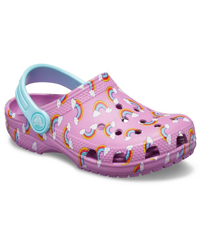 Crocs Baby, Toddler, Little Girls Classic Seasonal Graphic Clog - Macy's