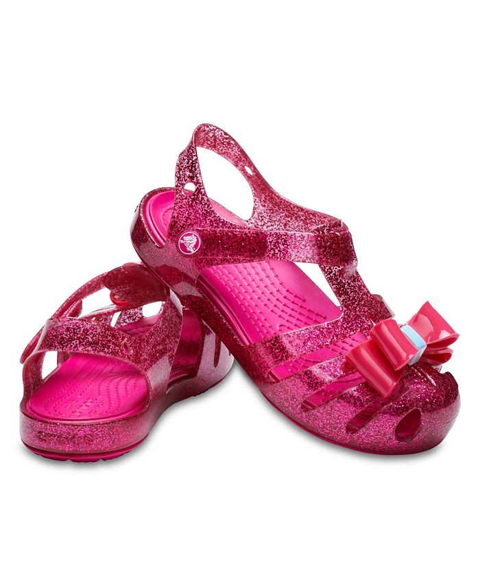 Crocs Baby, Toddler and Little Girls Isabella Bow Sandal K - Macy's