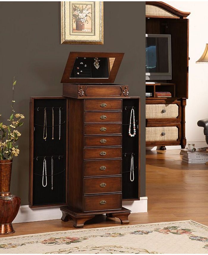 Nathan Direct Maldives 8-Drawer Jewelry Armoire - Macy's