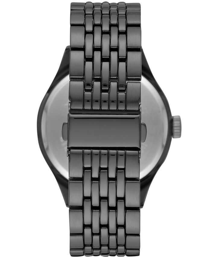 Folio Mens Gunmetal Bracelet Automatic Watch 46mm - Macy's