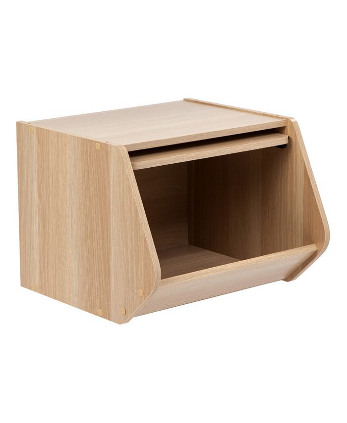 Iris Usa Modular Wood Stacking Storage Box With Door Macys