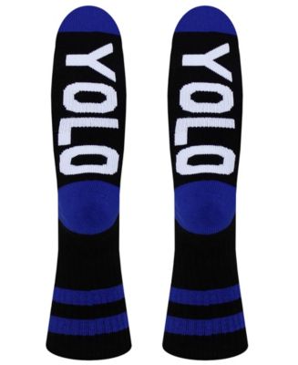 Sock Talk Men's Crew Socks - Yolo - Macy's
