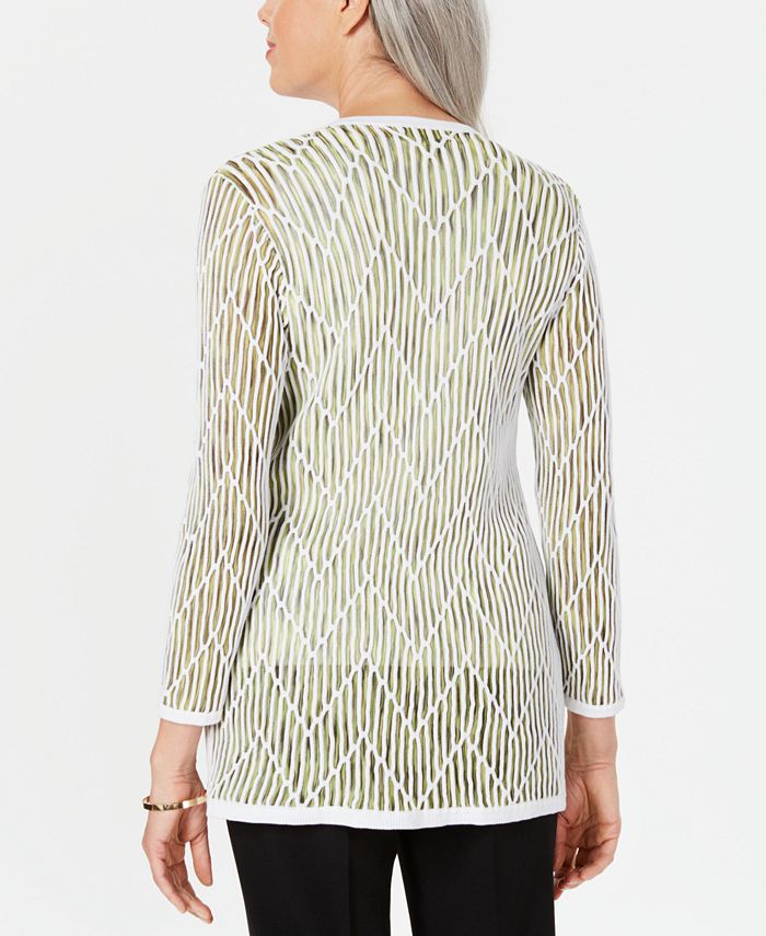 Kasper Petite Open-Front Cardigan - Macy's