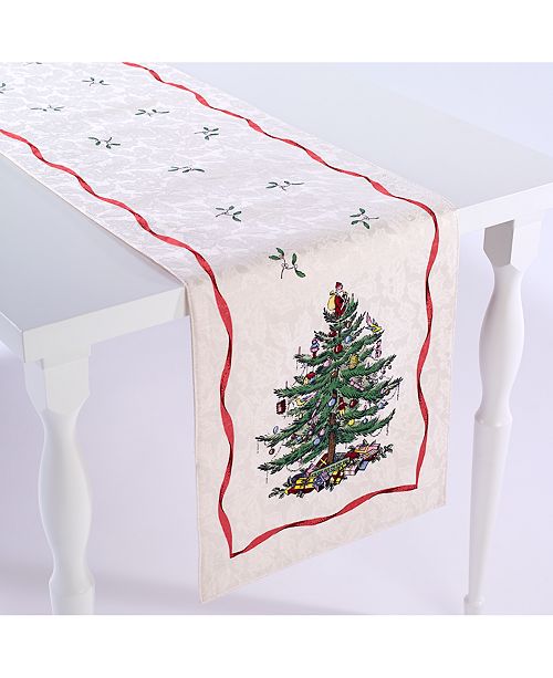 Spode Christmas Tree 72" Runner & Reviews - Table Linens - Dining - Macy's