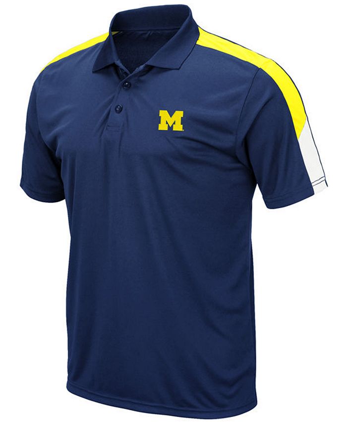 Colosseum Men's Michigan Wolverines Color Block Polo - Macy's