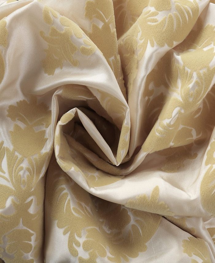 Exclusive Fabrics & Furnishings Beatrice Flocked Panel, 50" x 96" - Macy's