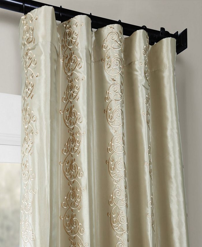 Exclusive Fabrics & Furnishings Papillon Embroidered Taffeta 50" x 108 ...
