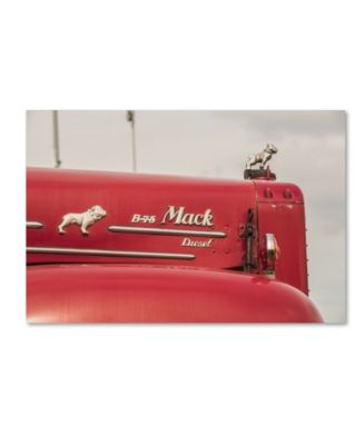 Jason Shaffer 'Mack Truck 2' Canvas Art - 19" x 12" - Macy's