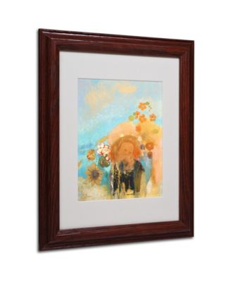 Odilon Redon 'Evocation of Roussel 1912' Matted Framed Art - 14" x 11 ...