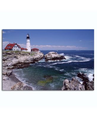 Howard Clark 'The Lighthouse' Canvas Art - 40" x 30" - Macy's
