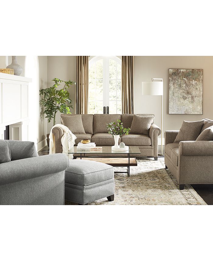 Furniture Banhart 90" Fabric Sofa, Created for Macy's - Macy's