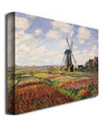 Trademark Global Claude Monet 'Tulip Fields in Holland, 1886' Canvas ...
