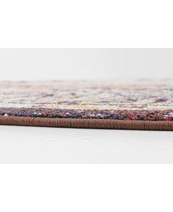 Bridgeport Home Ananta Ana4 Rust Red 8' x 8' Round Area Rug - Macy's