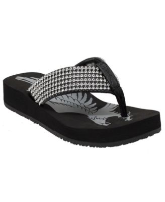 Women's Jeweled Low Thong Sandal - Macy's