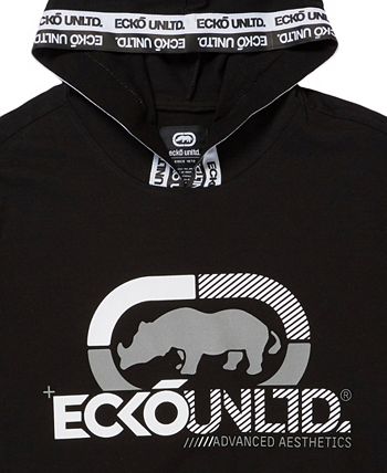 Ecko Unltd Men's Rhino Strong Short Sleeve Tape Hoodie - Macy's