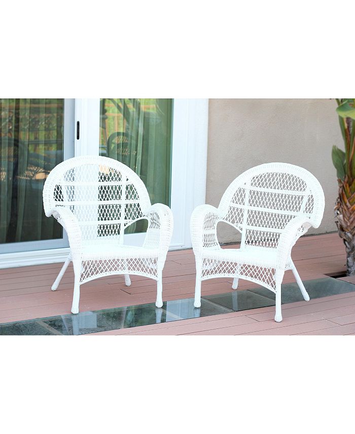 Jeco Santa Maria Wicker Chair - Set of 2 - Macy's
