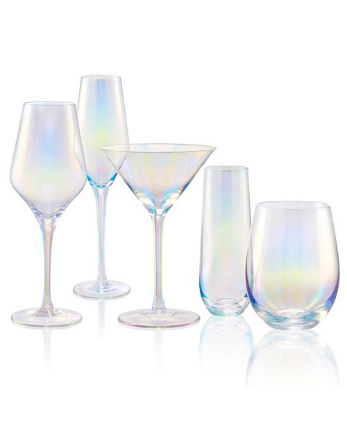 Artland Luster Clear Stemless Glass - Set of 4 & Reviews - Glassware ...