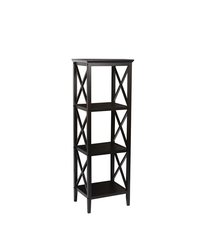 Riverridge Home Riverridge X Frame Collection 4 Shelf Storage Tower
