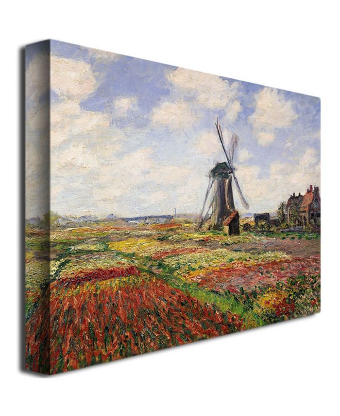 Trademark Global Claude Monet 'Tulip Fields in Holland, 1886' Canvas ...