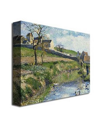 Trademark Global Camille Pissarro 'The Farm at Osny' Canvas Art - 24" x ...